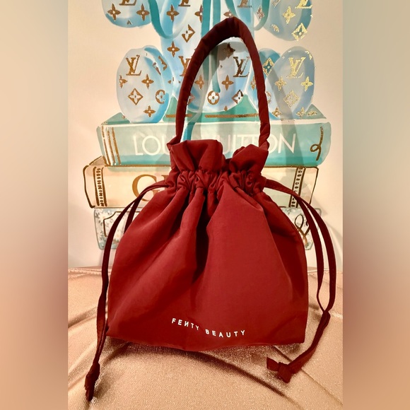 Fenty Beauty | Bags | Fenty Beauty Red Drawstring Jewelry And Makeup ...